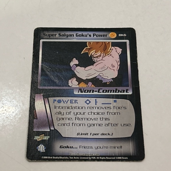 Score | Toys | Dragon Ball Z Super Saiyan Gokus Power Ccg Promo Card ...